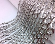 Popular items for flat curb chain on Etsy