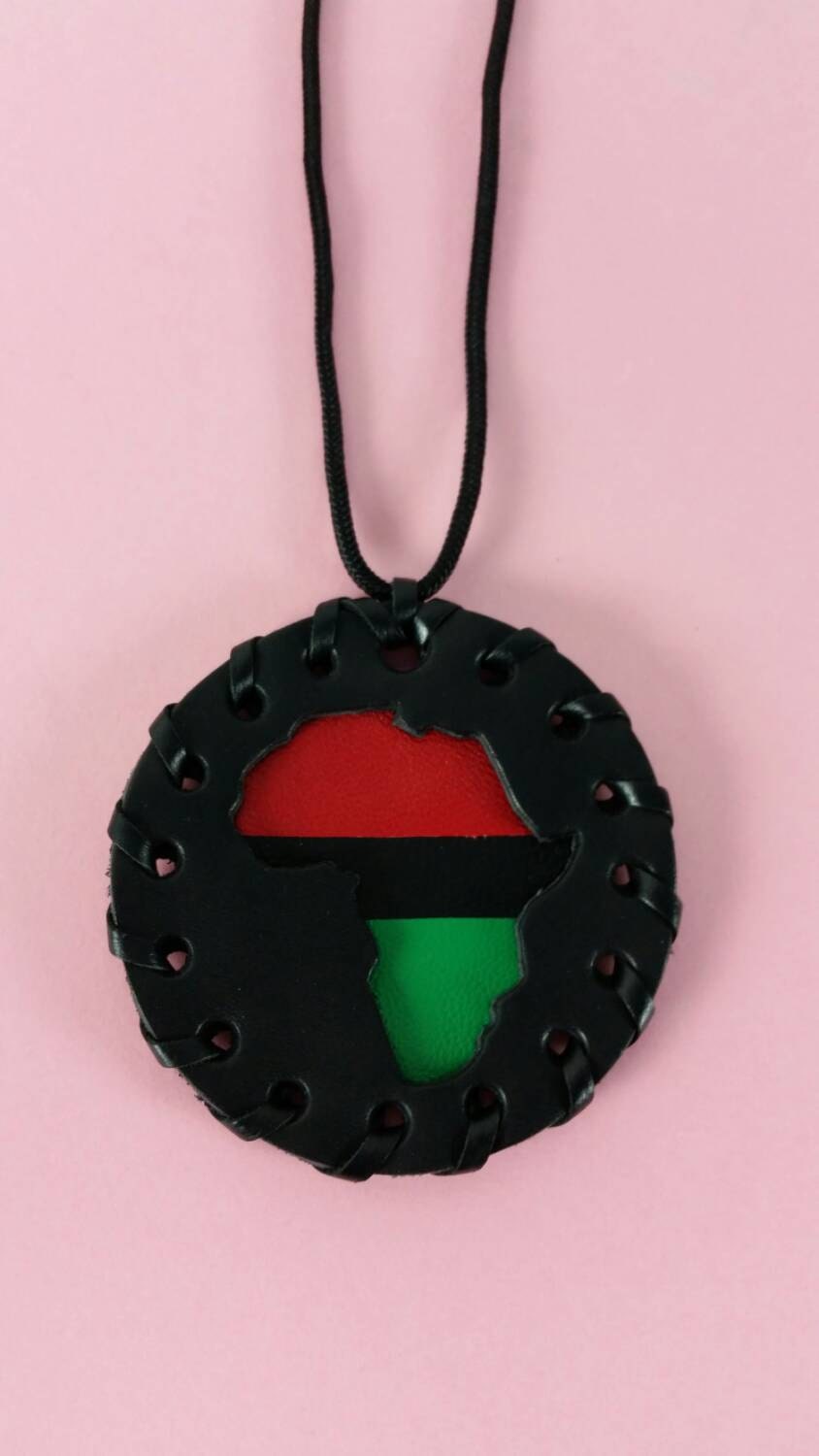 Classic Old School Pan African Medallion Small by AfroPuff on Etsy
