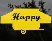 Pop up trailer. Pop up camper. Car window decal. Camping.