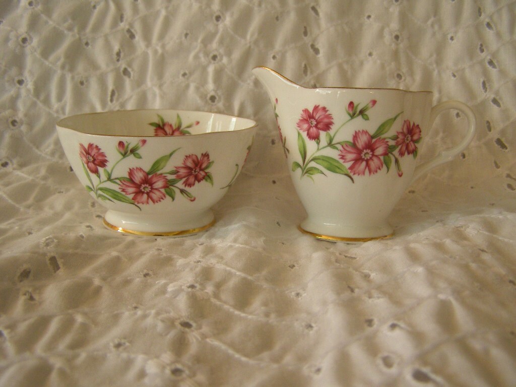 Vintage Windsor Cream and Sugar Set ~ Creamer Bowl England – Haute Juice
