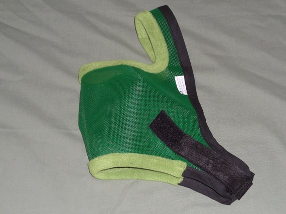 XSmall Green UV mesh Fly Mask Fleece Trim by custompetandtack