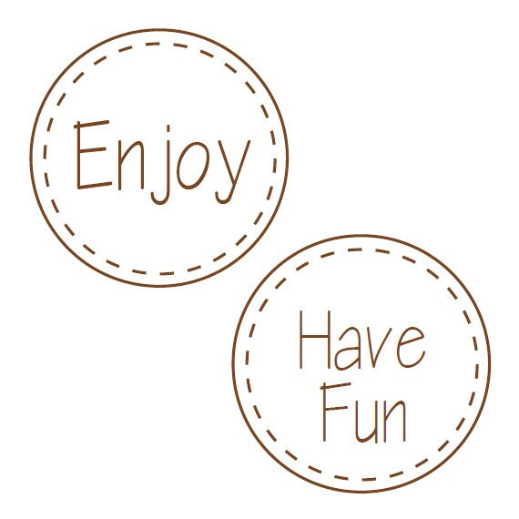 Enjoy & Have Fun Bubble Wand Gift Tags Customizable Text