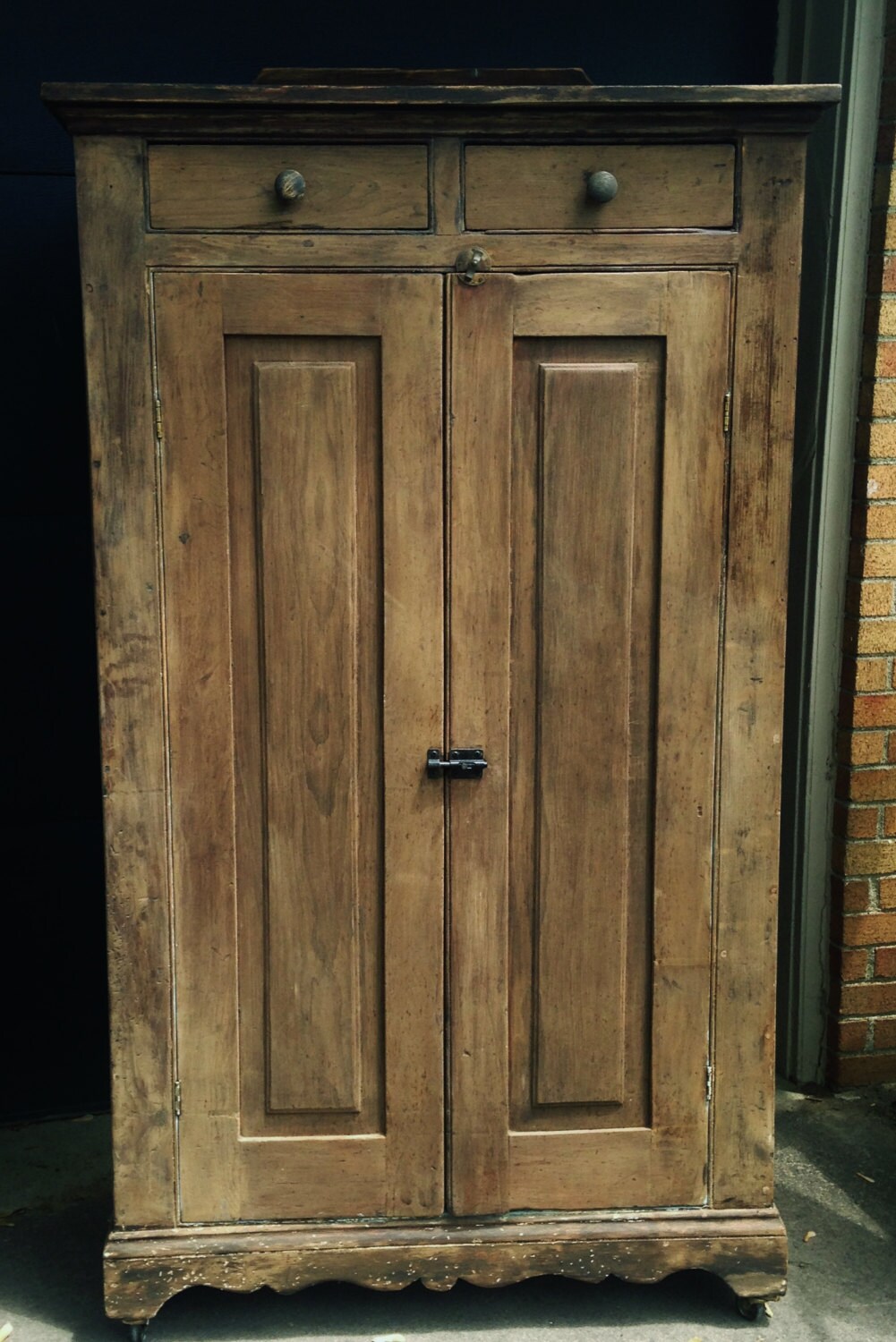 Farmhouse Weathered Rustic Cabinet/Cupboard – Haute Juice