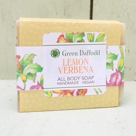 Lemon Verbena Bar Of Soap Green Daffodil By Greendaffodil On Etsy