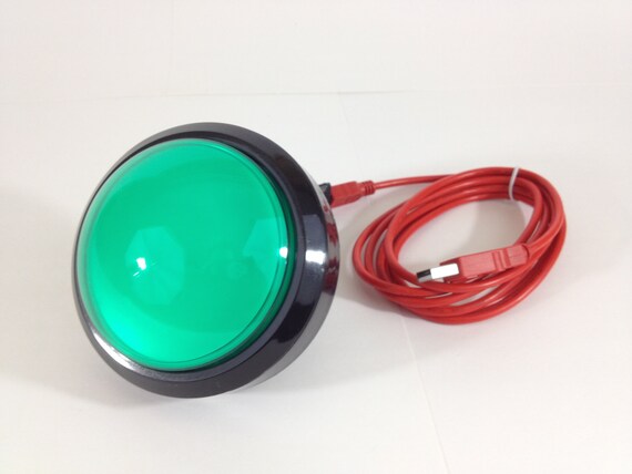 USB Button Big Green Button DIY Wedding Photobooth or