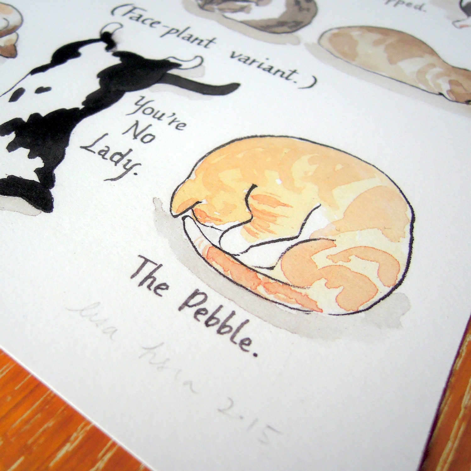 Cat Shapes print by satsumabug on Etsy