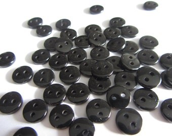 Black buttons | Etsy