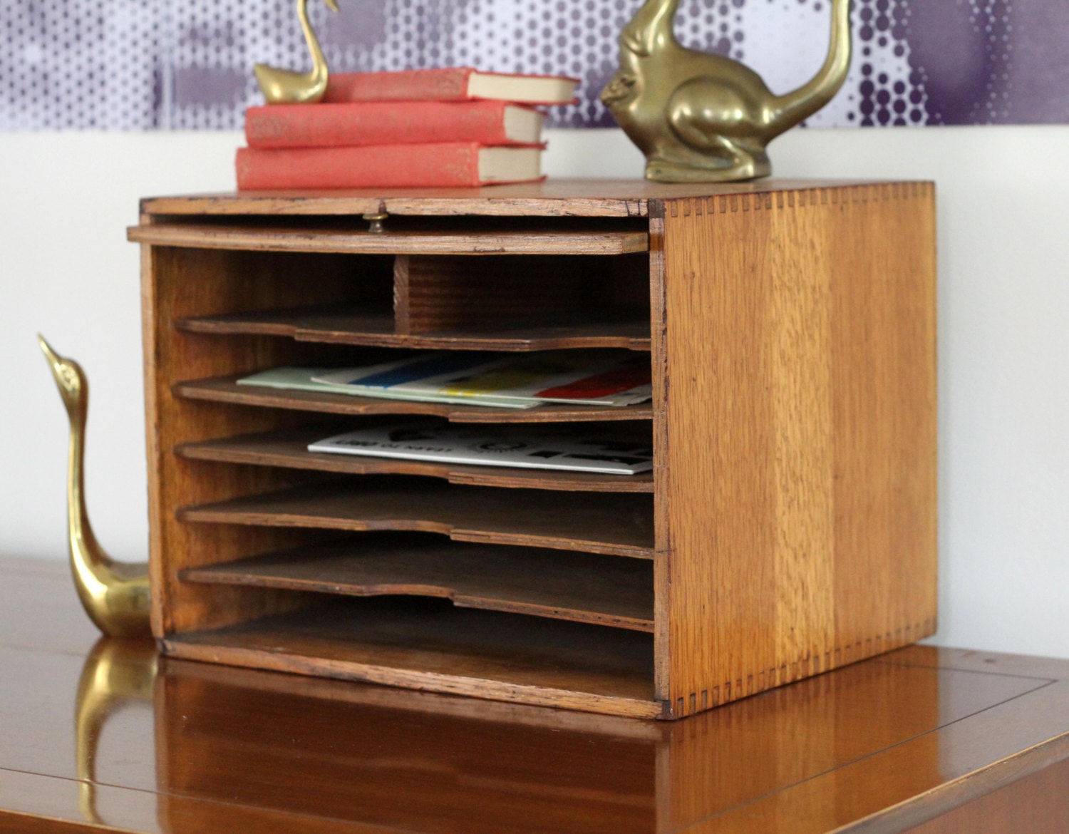 Large Rustic Bill Box With Hinged Lid – Bill Box – Haute Juice