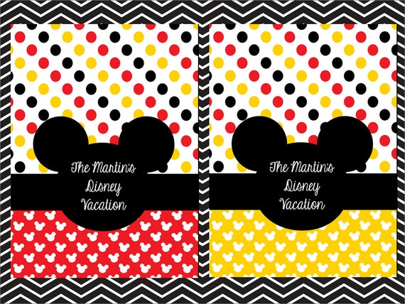 Personalized Disney Planning Binder Cover
