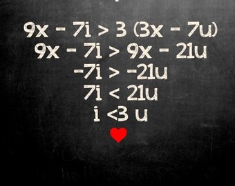Love equation | Etsy