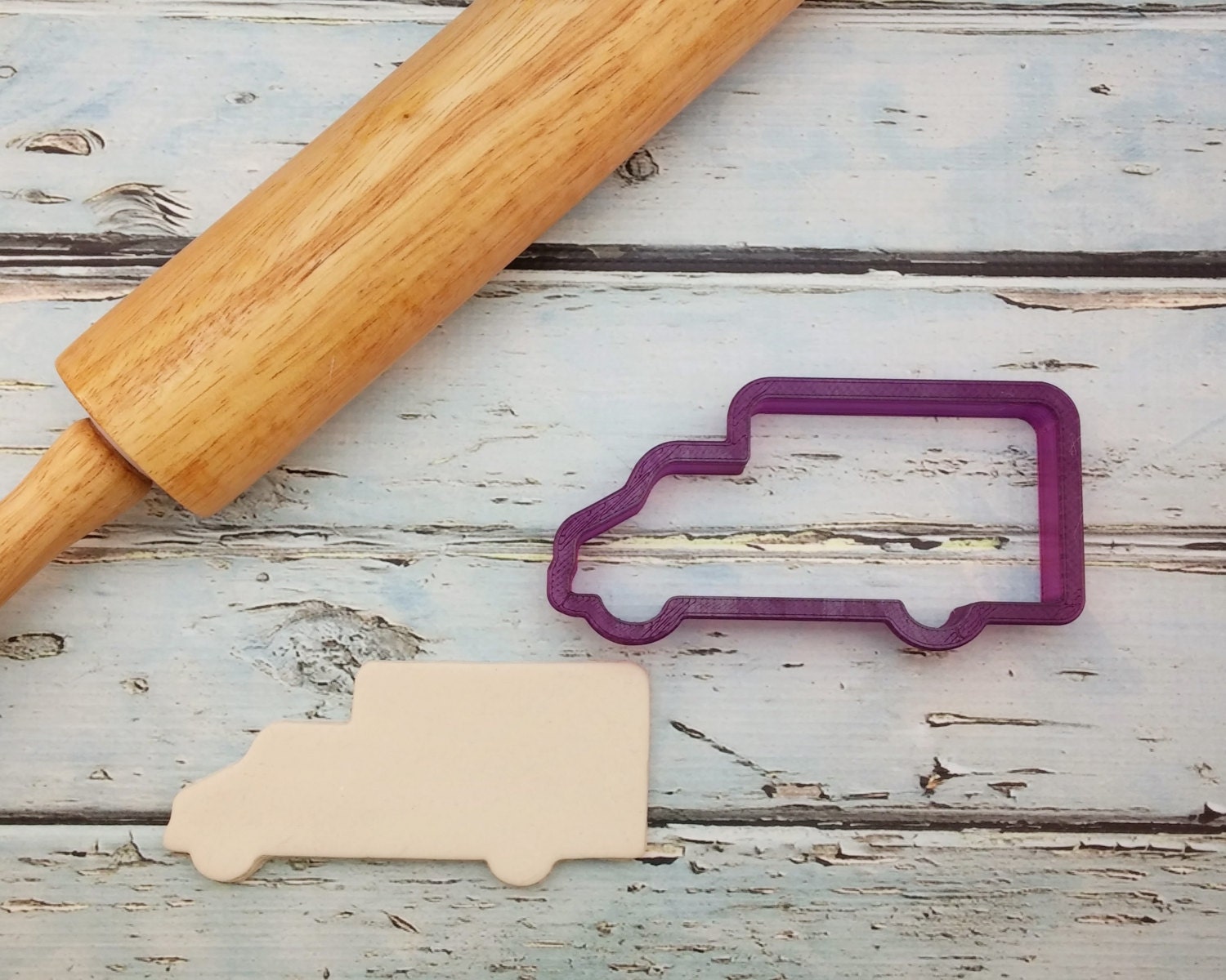 Box Truck Moving Truck Cookie Cutter and Fondant Cutter and