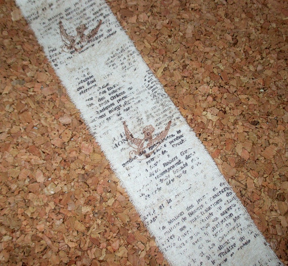 French Inspired Ribbon Distressed Ribbon by VintageParisMarket