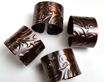 Copper napkin ring | Etsy