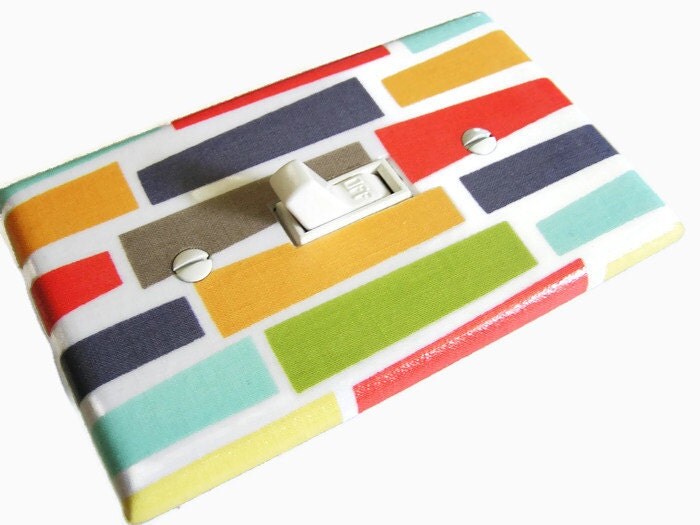 RETRO Light Switch Cover Plate Switchplate Mid Century Modern