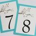 Love Birds Table Numbers by atouchofsunshine4 on Etsy