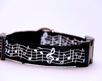 Music dog collar | Etsy