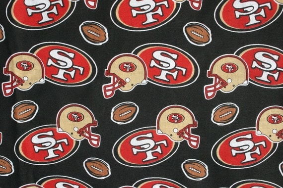 SF San Francisco 49ers NFL Cotton Fabric by the yard Forty