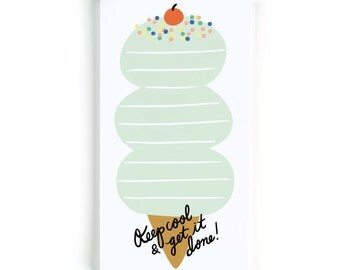 Ice cream notepad | Etsy