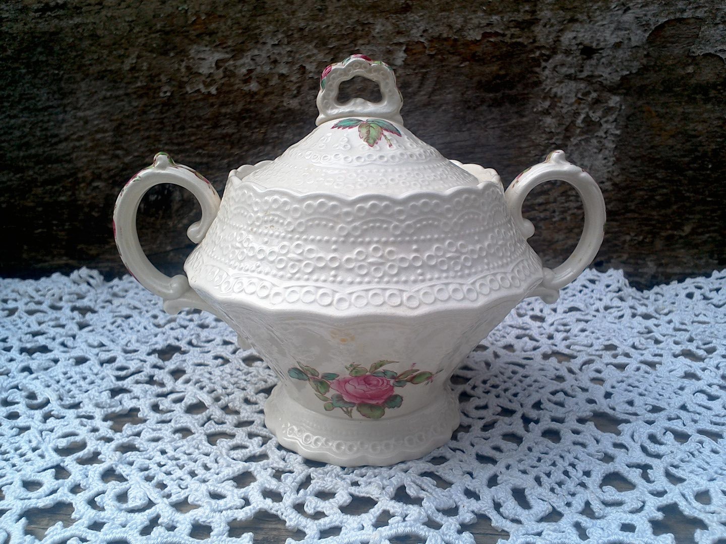 Vintage Spode’s “Billingsley Rose” Sugar Bowl, Spode Jewel Copeland ...