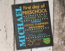 Popular items for first day chalkboard on Etsy