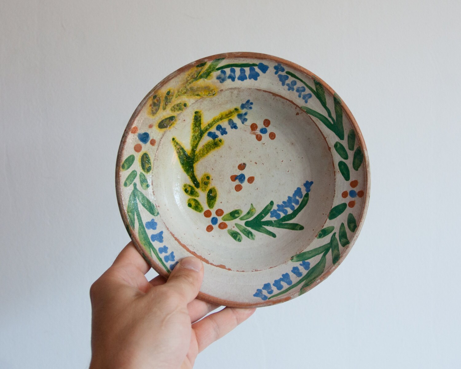 Antique Ceramic Plate, Bulgarian Troyan Pottery, Antique Dish Bowl ...