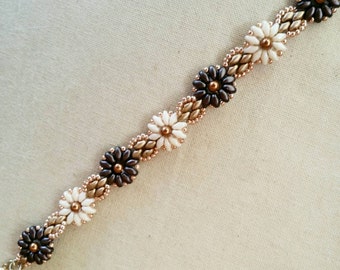 Tutorial Pattern For Beaded Sunflowers Daisy Chain by SpinPlanet