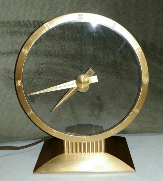 True Vintage Mid Century Jefferson Electric Mystery Clock