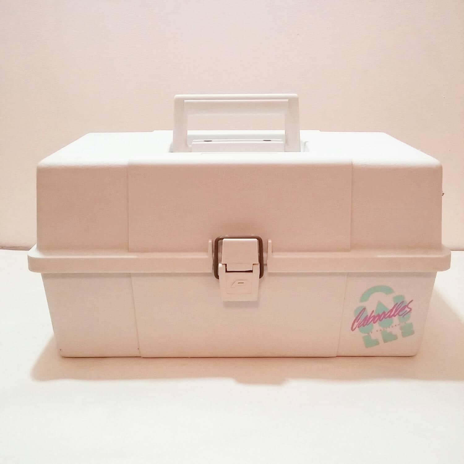 1987 Caboodles white original model tacklebox style – Haute Juice