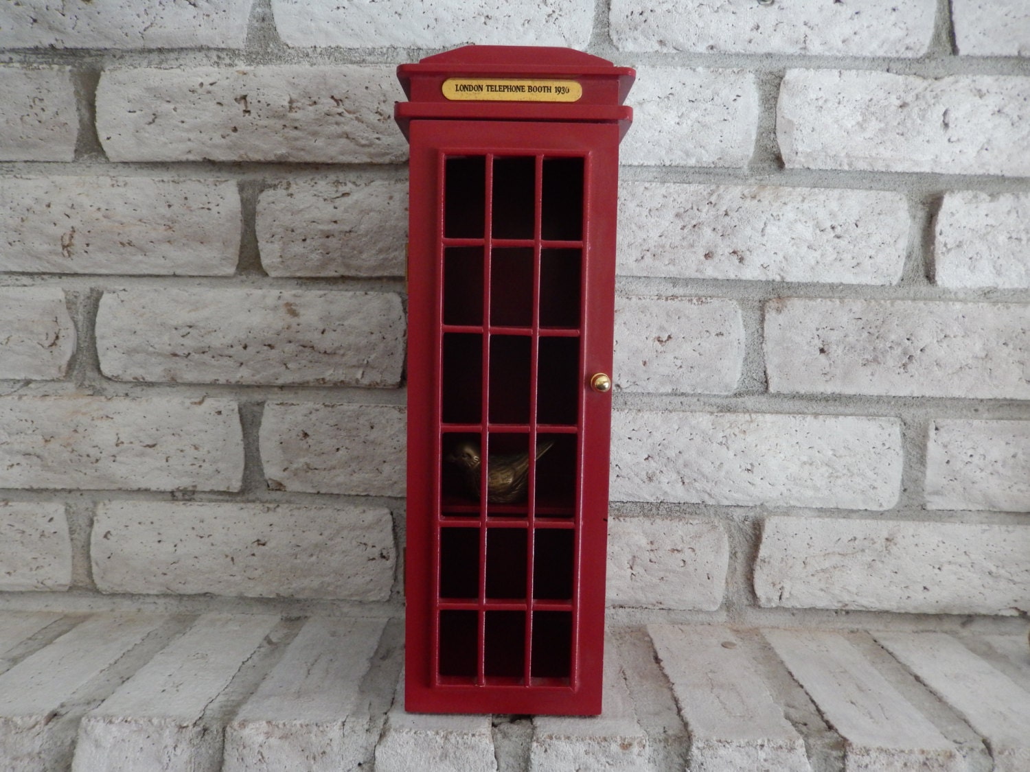 Vintage London Teletphone Booth Shelf – Kitsch Telephone Booth ...