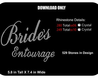 Rhinestone Transfer Template Pattern Big by Studio874Designs
