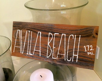 Rustic beach sign | Etsy