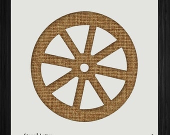Wheel stencil | Etsy