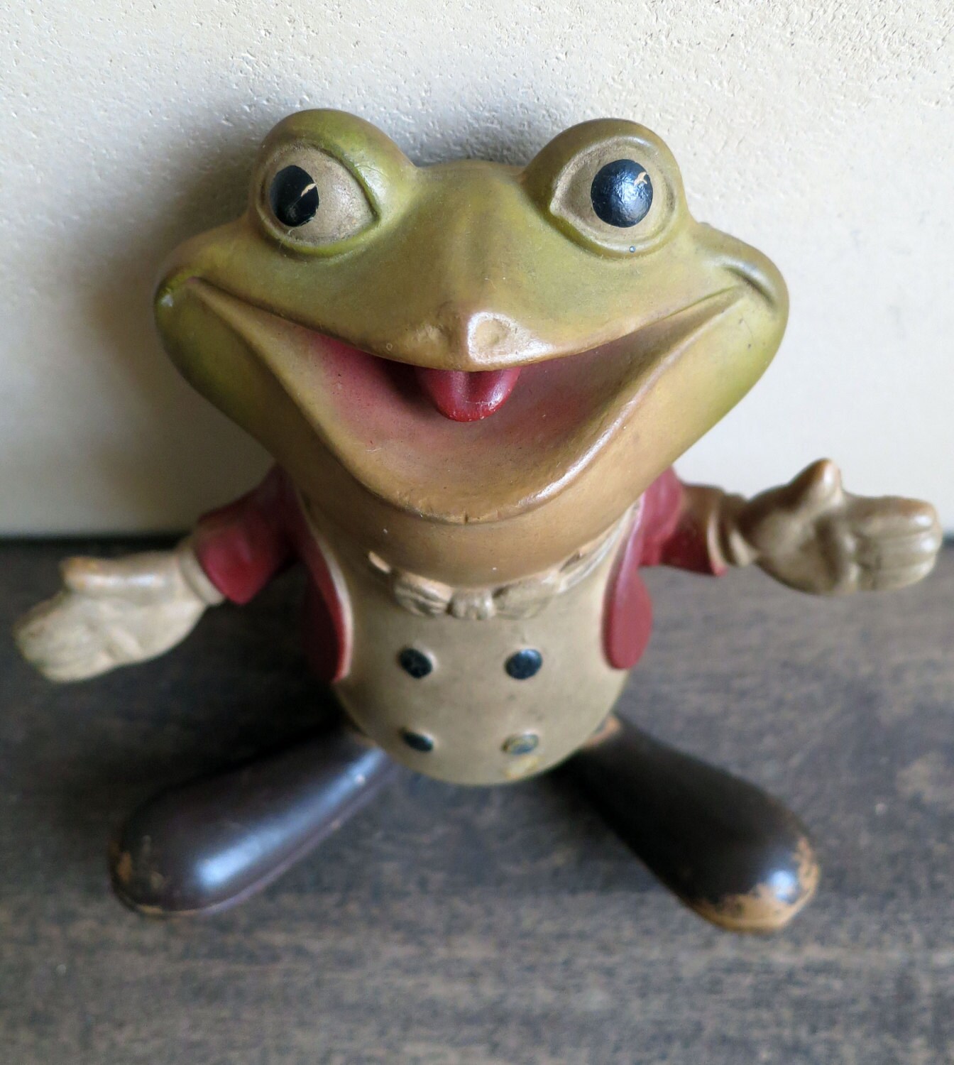 Froggy The Gremlin 1948 Squeak Toy Ed McConnell Rubber Frog