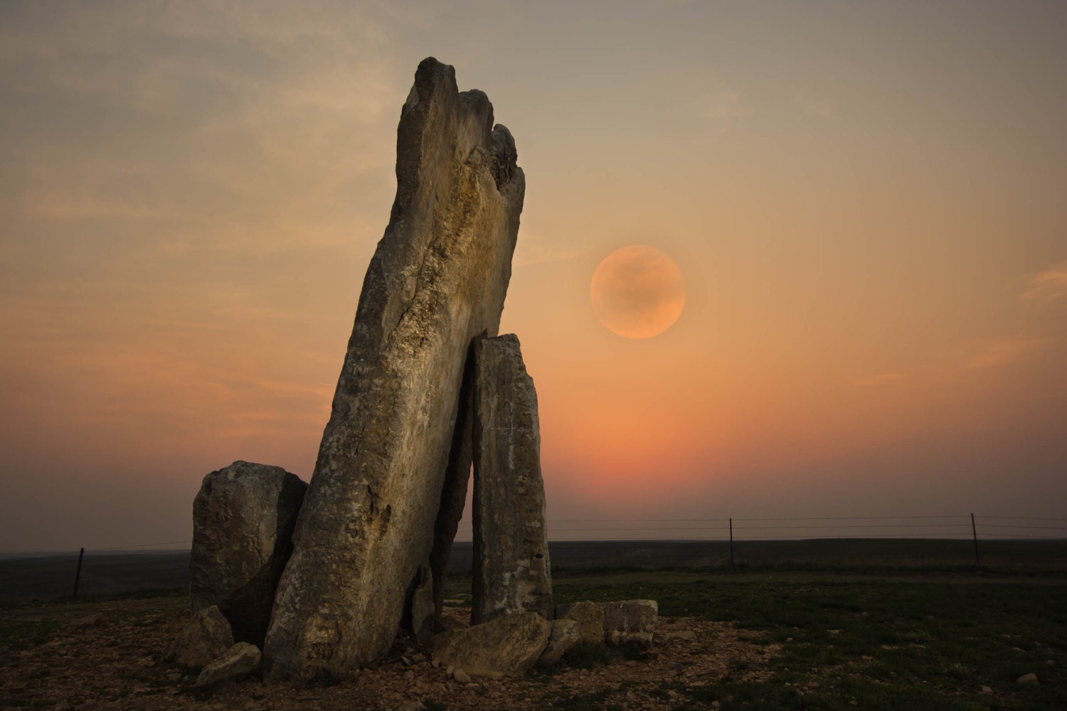 Teter Rock Flint HIlls Kansas Fine Art by PittsPhotography on Etsy