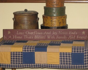 Love overflows and joy never ends in a home that is blessed