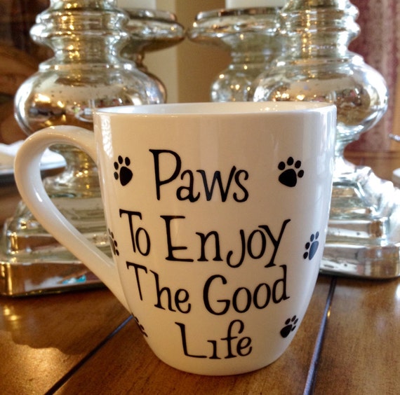 Dog Coffee Cup Custom Pet Coffee Cup Cat Coffee Cup Paws