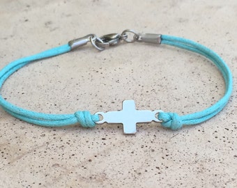 Cross bracelet | Etsy