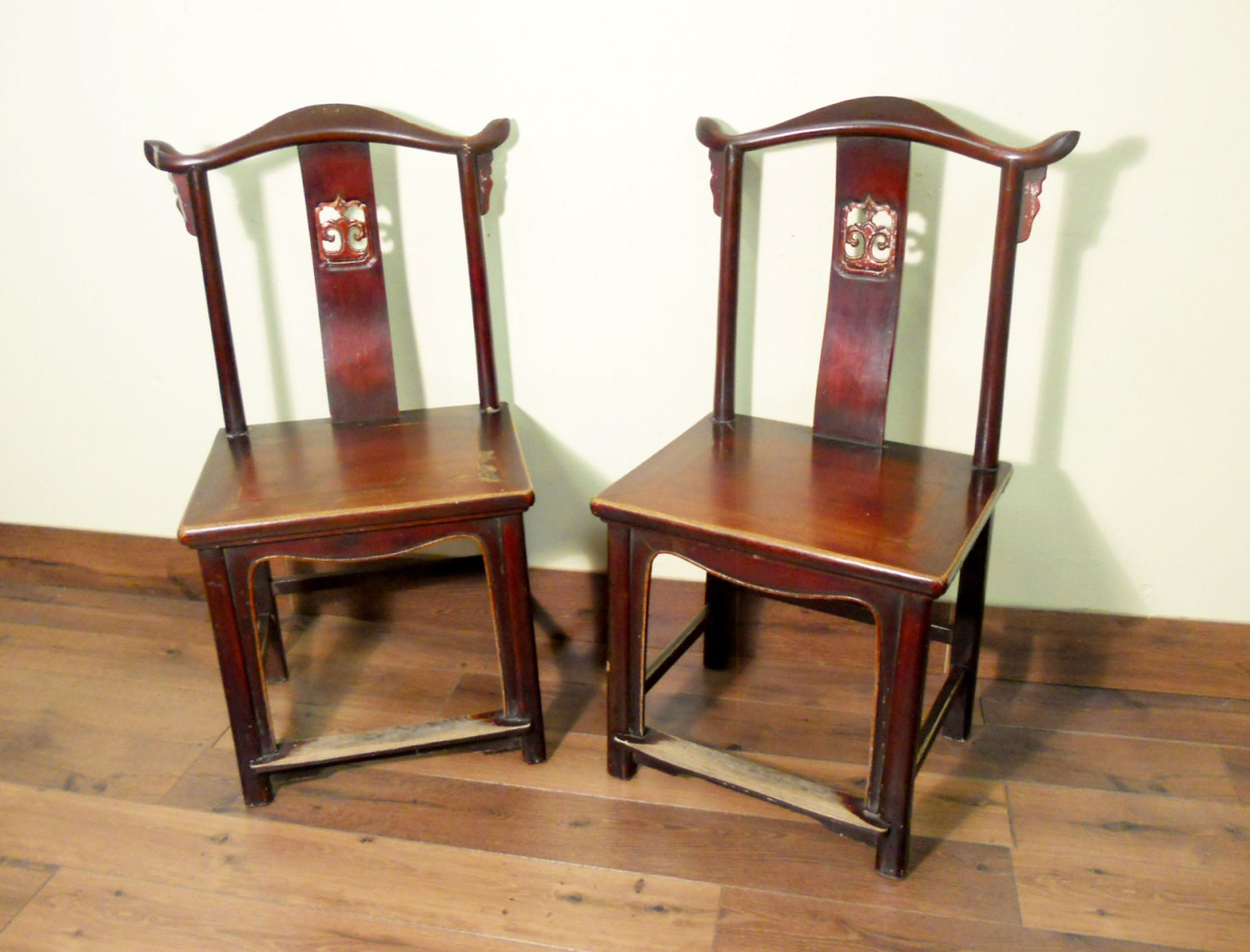 Antique Chinese High Back Chairs (5614) (Pair), Circa early of 19th ...