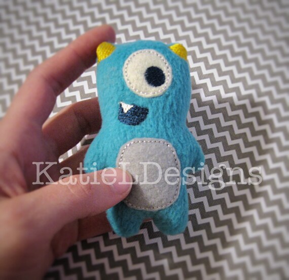 ITH Mini Monster Stuffie Machine Embroidery Design Pattern