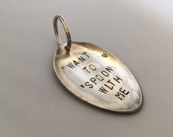 personalised key ring rude keychain by TheBeadPotCanterbury