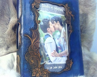 Leather photo album | Etsy