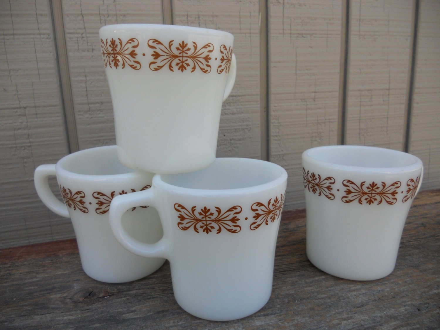 Pyrex Cups Copper Filigree Pyrex Cups Vintage Pyrex Coffee