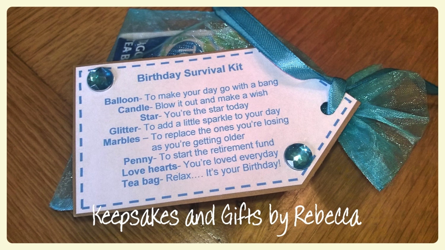 Personalised Birthday Survival Kit 18th by KeepsakesandgiftsbyR