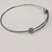 Set of 10 Silver Expandable Bracelet Adjustable Bracelet
