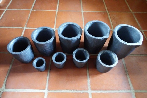 Graphite metal casting foundry crucible melting tool