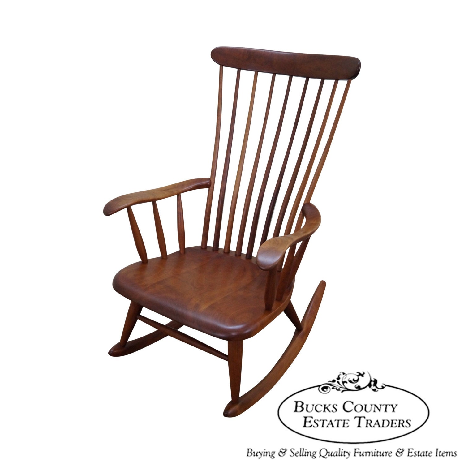 Robert Whitley Bucks County Studio Solid Cherry Rocker Rocking Chair ...