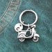 Motor Scooter Keychain VERY SMALL Scooter Keyring Personalized by ...