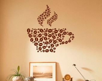 Coffee shop decals | Etsy