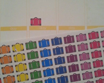 Suitcase stickers | Etsy