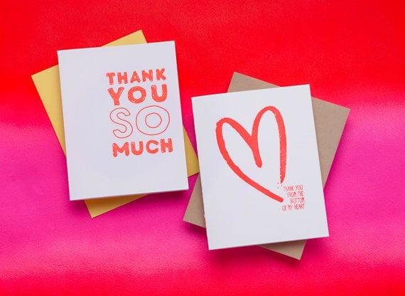 Thank You From The Bottom Of My Heart by richiedesign on Etsy